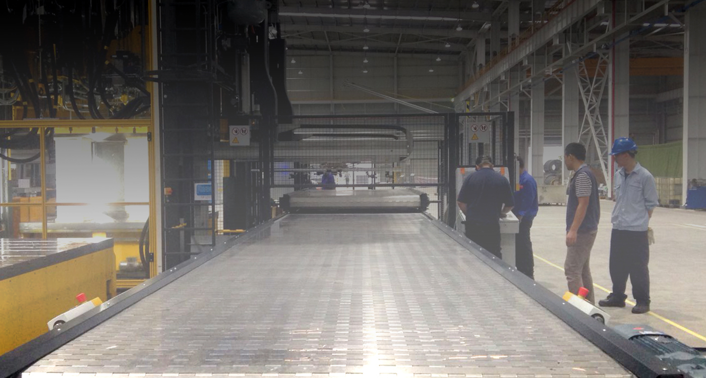 400°C resistant conveyor for automotive press line