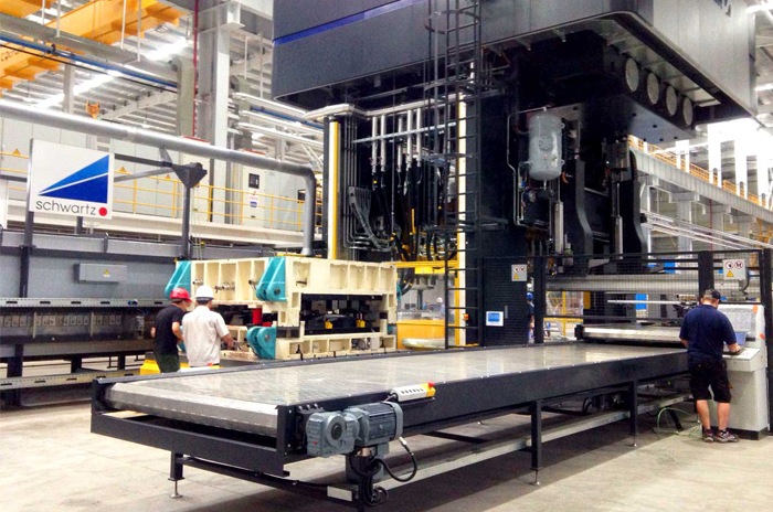 400°C resistant conveyor for automotive press line